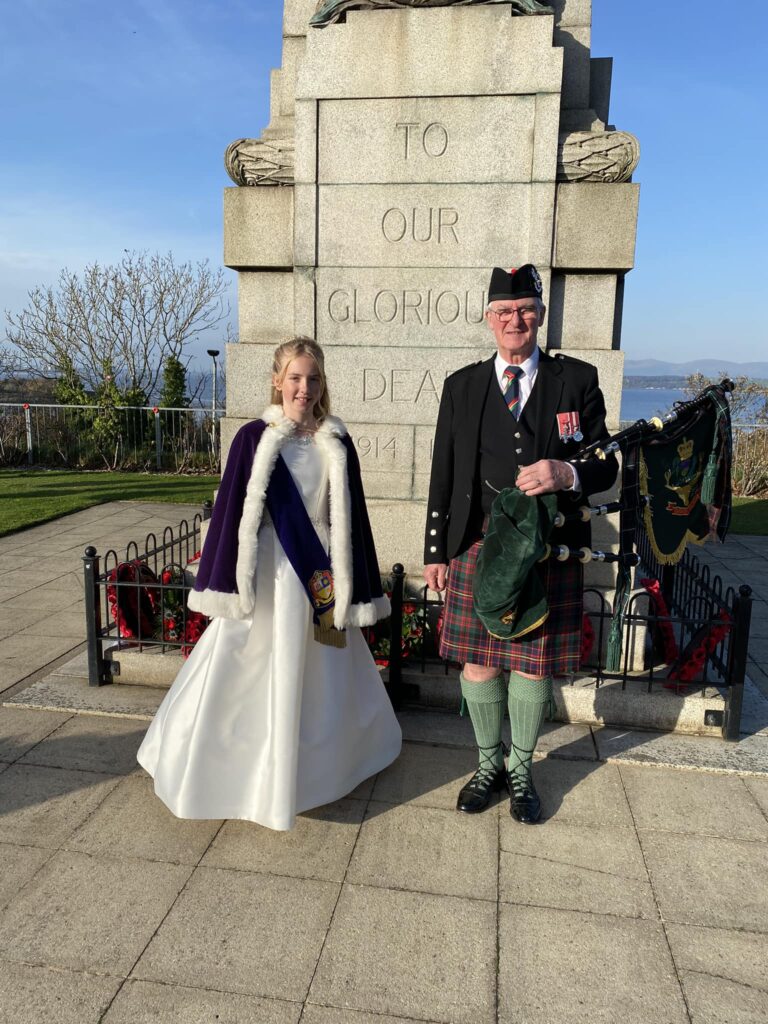 Queen Aimee First Official Outing Attends Remembrance Sunday Service ...